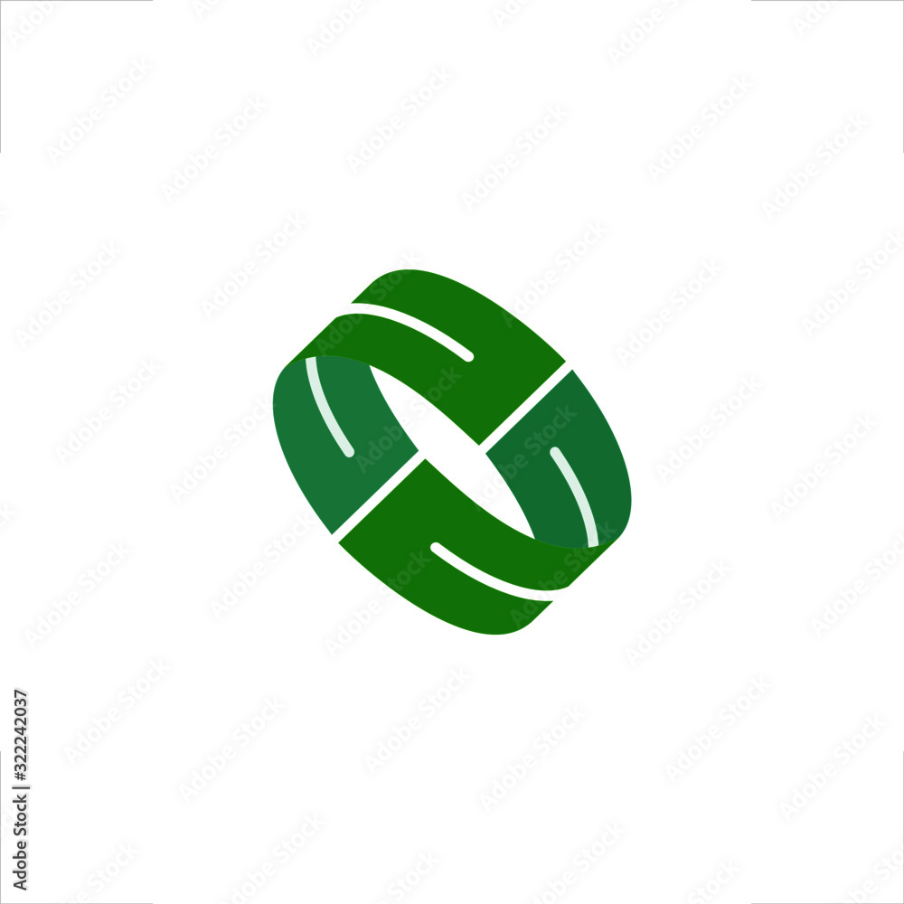 bank roll logo paper design money Stock Vector | Adobe Stock