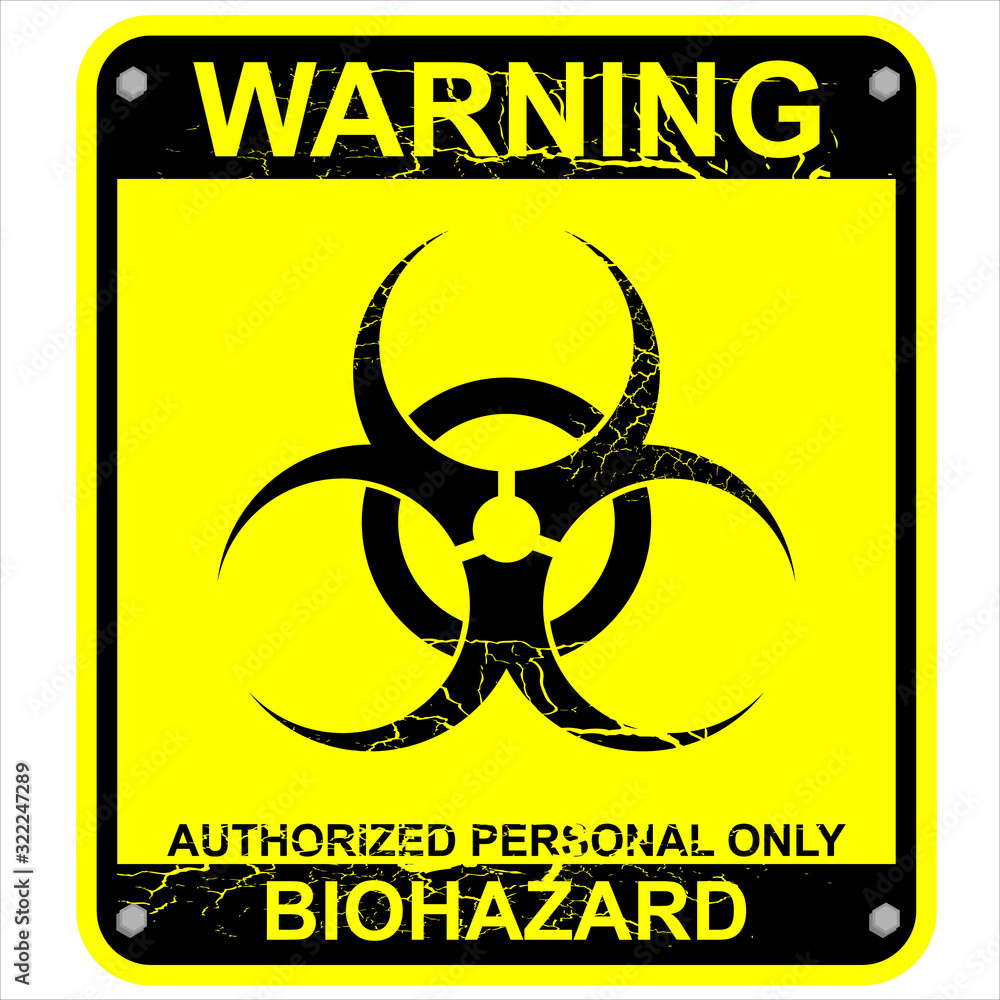 biohazard warning sign Stock Vector | Adobe Stock