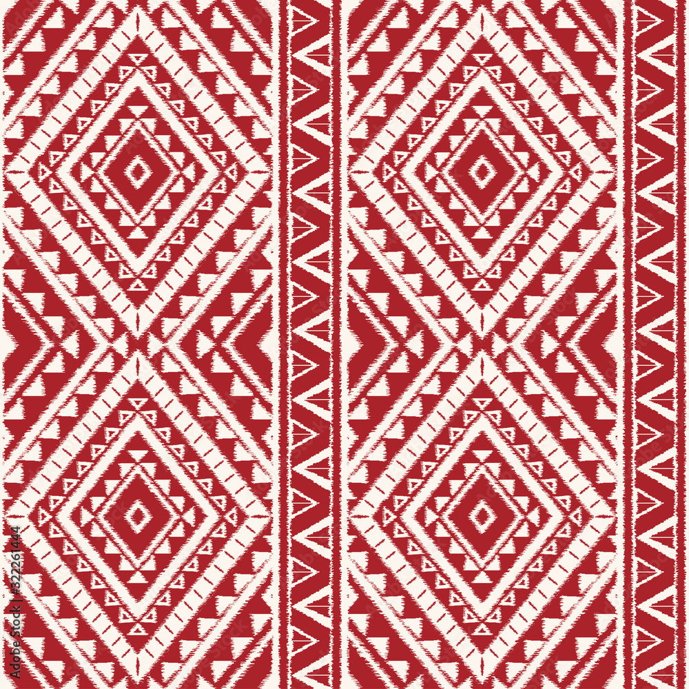 Peru ikat tribal pattern vector seamless. Traditional incan embroidery ...