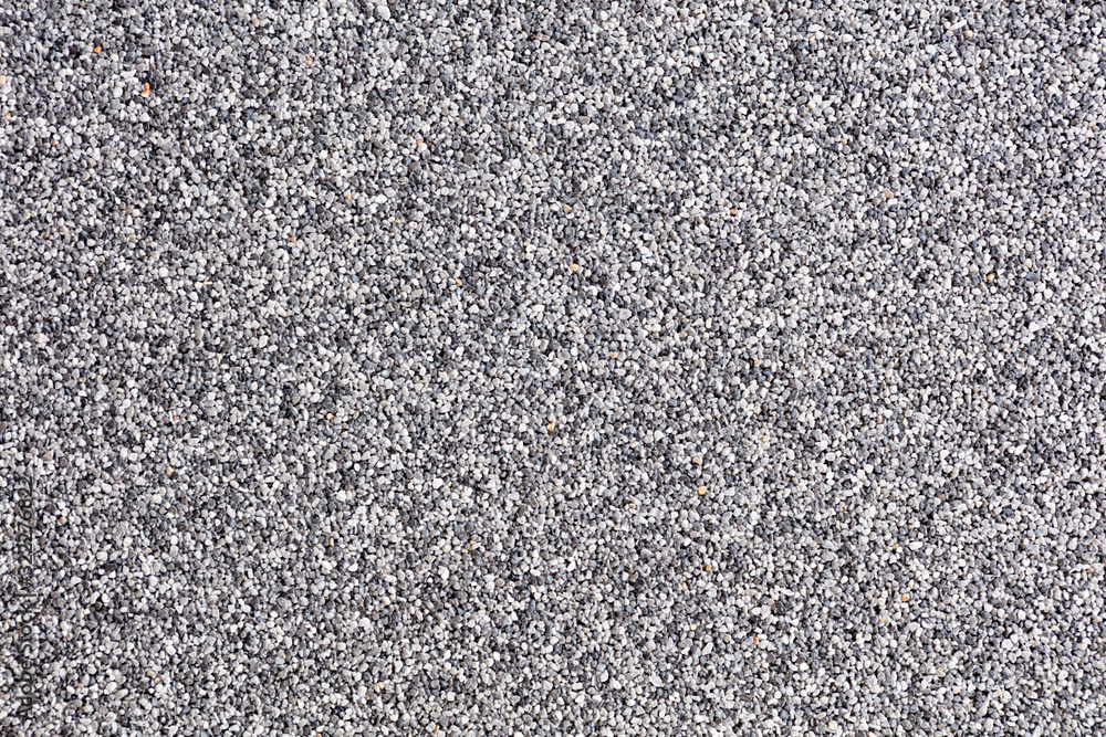 Close up of a natural stone carpet. Decorative stone coating. Slip ...