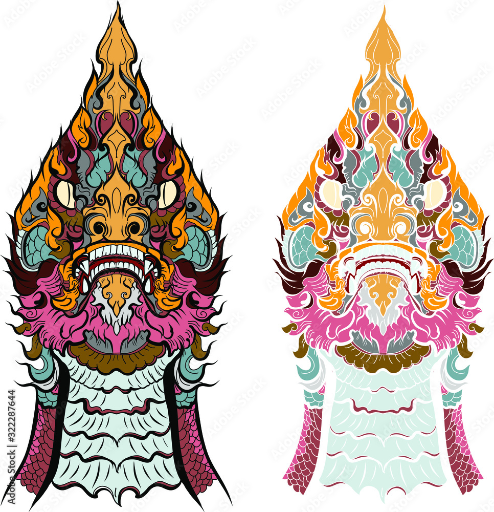 Thai Dragon Vector