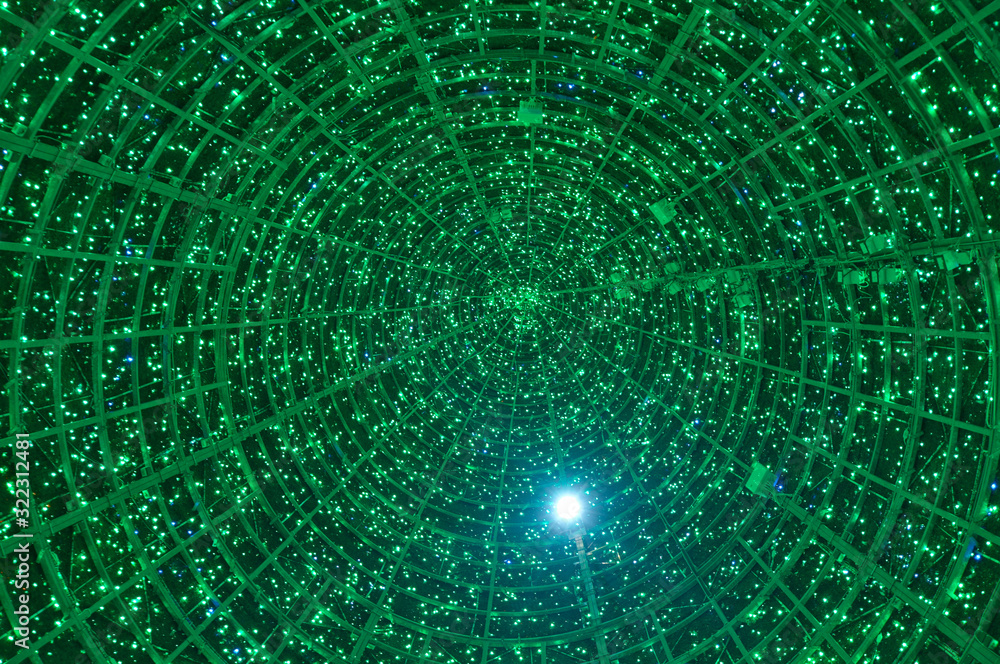 Green lights background Stock Photo | Adobe Stock