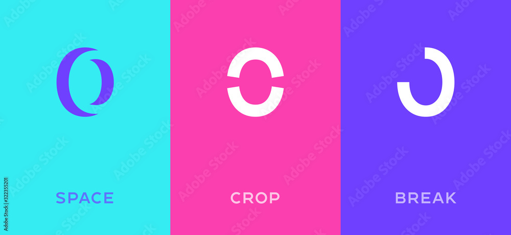 Set of number 0 minimal logo icon design template elements Stock Vector ...