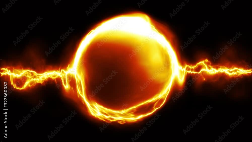 Electric Scifi Plasma Ring Fx Loop/ 4k animation of a scifi fantasy ...