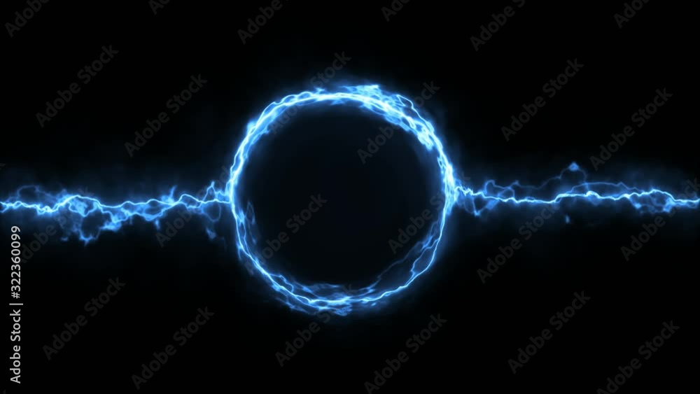 Electric Scifi Plasma Ring Fx Loop/ 4k animation of a scifi fantasy ...