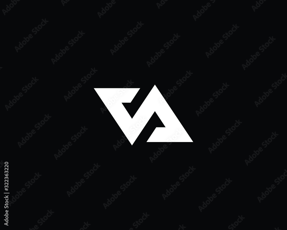 Creative and Minimalist Letter VA Logo Design Icon, Editable in Vector ...