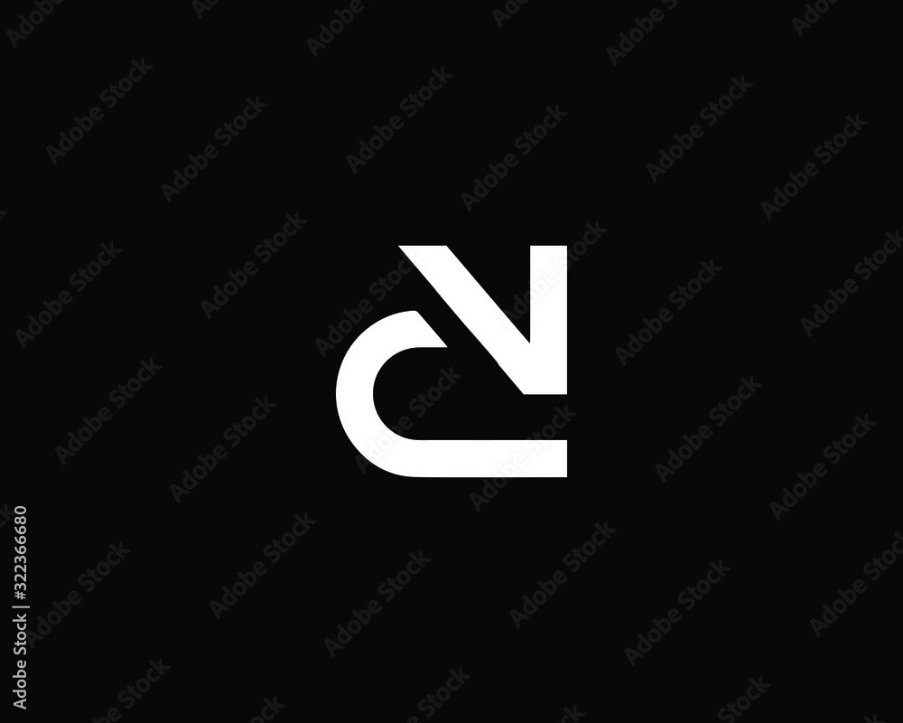 Creative and Minimalist Letter CV DV Logo Design Icon, Editable in ...
