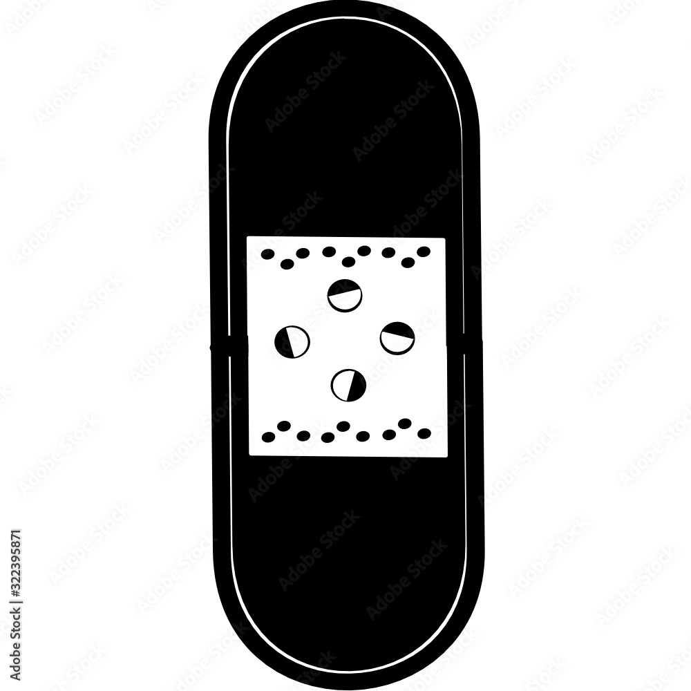 medical plaster icon, plaster icon. vector bandage, health adhesive ...