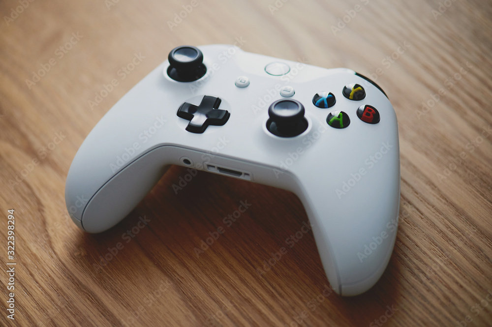 White xbox wireless controller Stock Photo | Adobe Stock