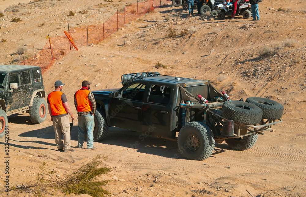 Black Off-road Race Trophy Truck Stock Photo | Adobe Stock