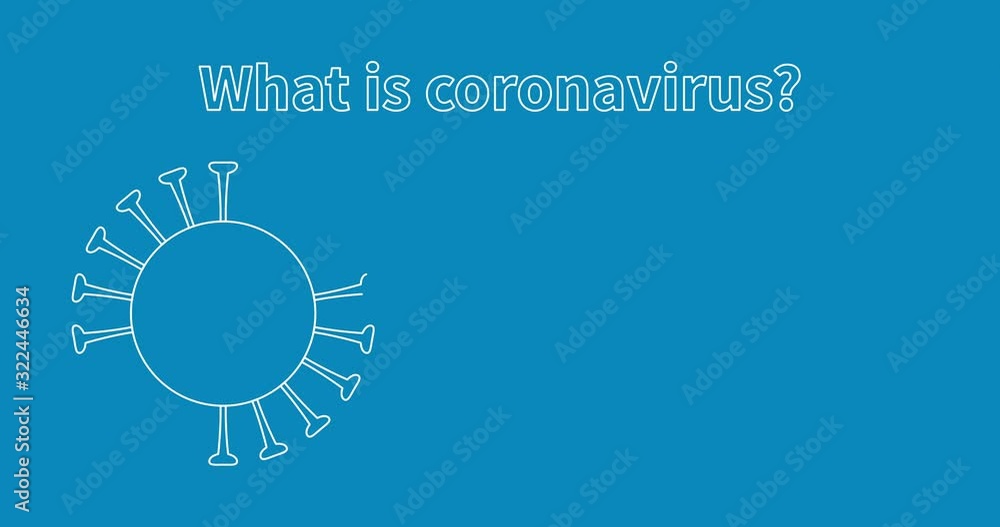 4K Animation. Coronovirus danger and public health risk. Coronovirus ...