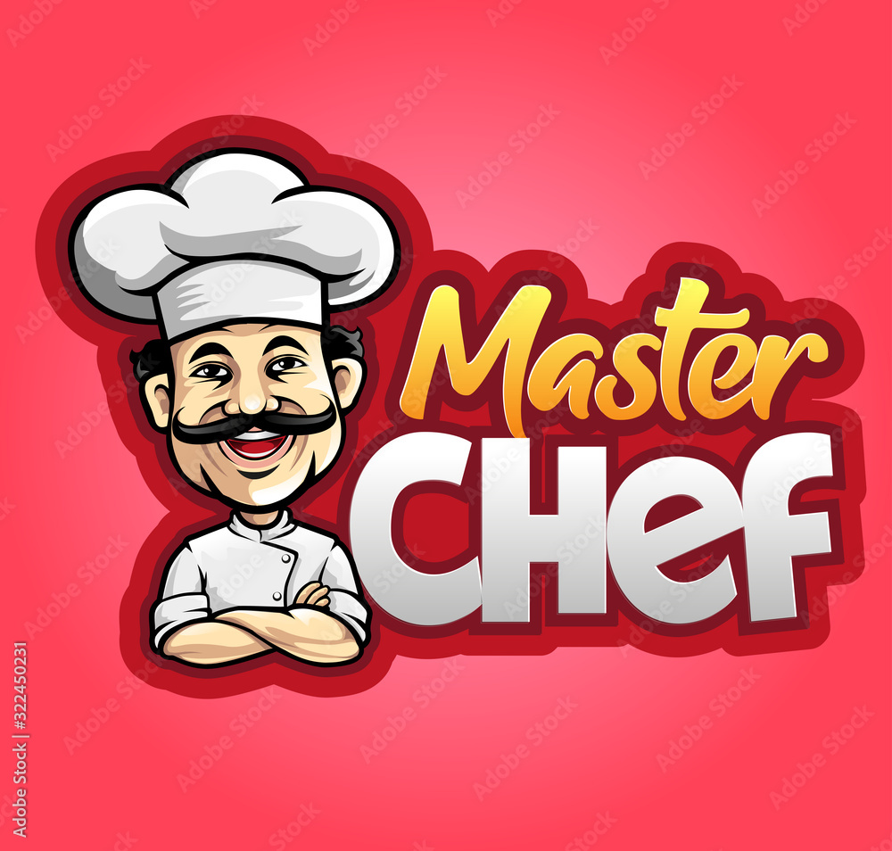 Vector illustration, modification of a master chef symbol for a ...