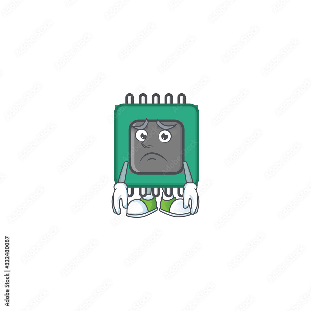 Cartoon character of a RAM having an afraid face Stock Vector | Adobe Stock