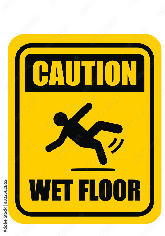 Caution warning, beware sign board. Exclamation marks Stock Vector ...