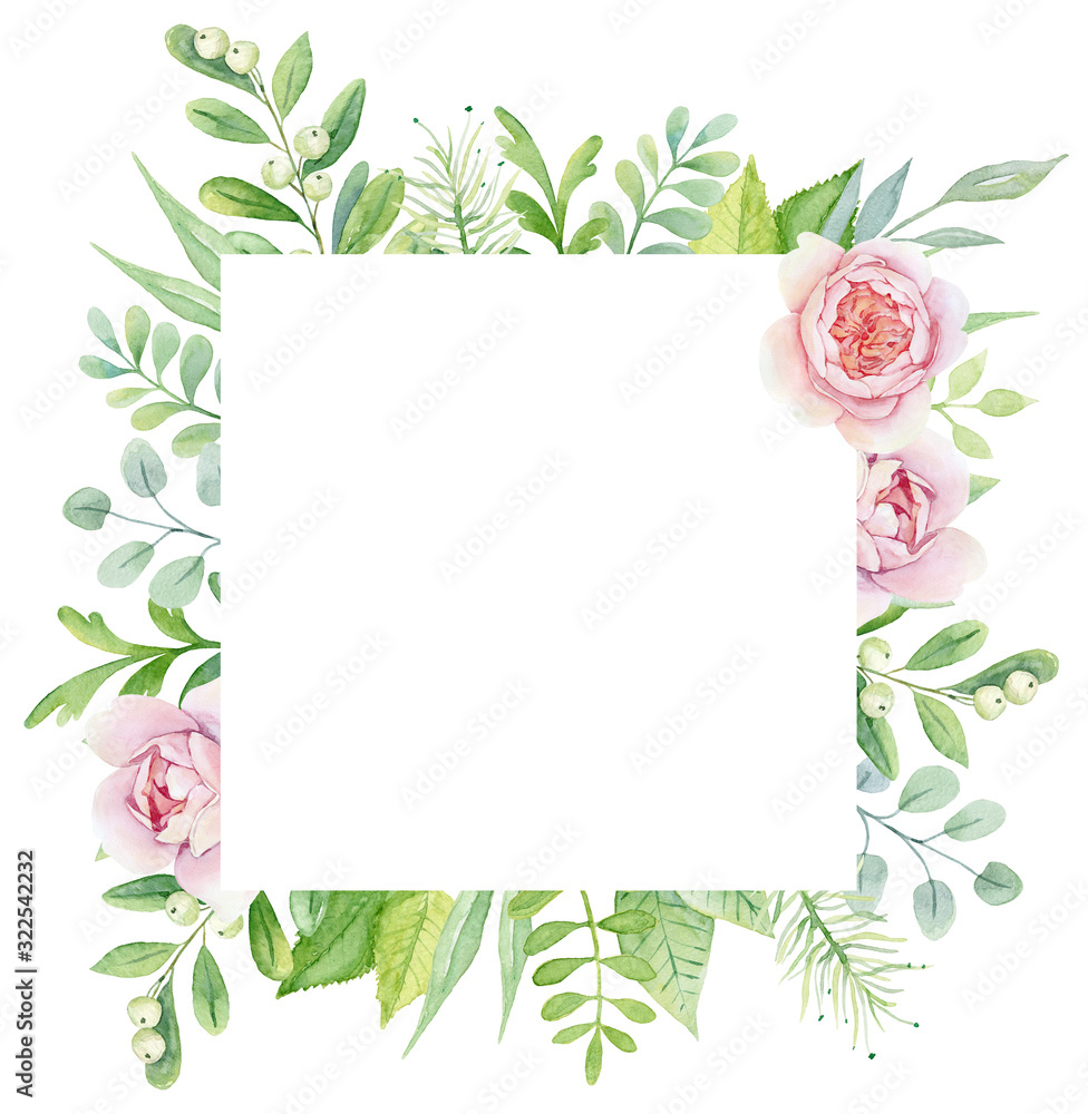 Green Flower Frame