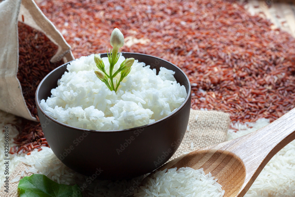 rice jasmine thai food of thailand ,As a white seed, Asian farmers will ...