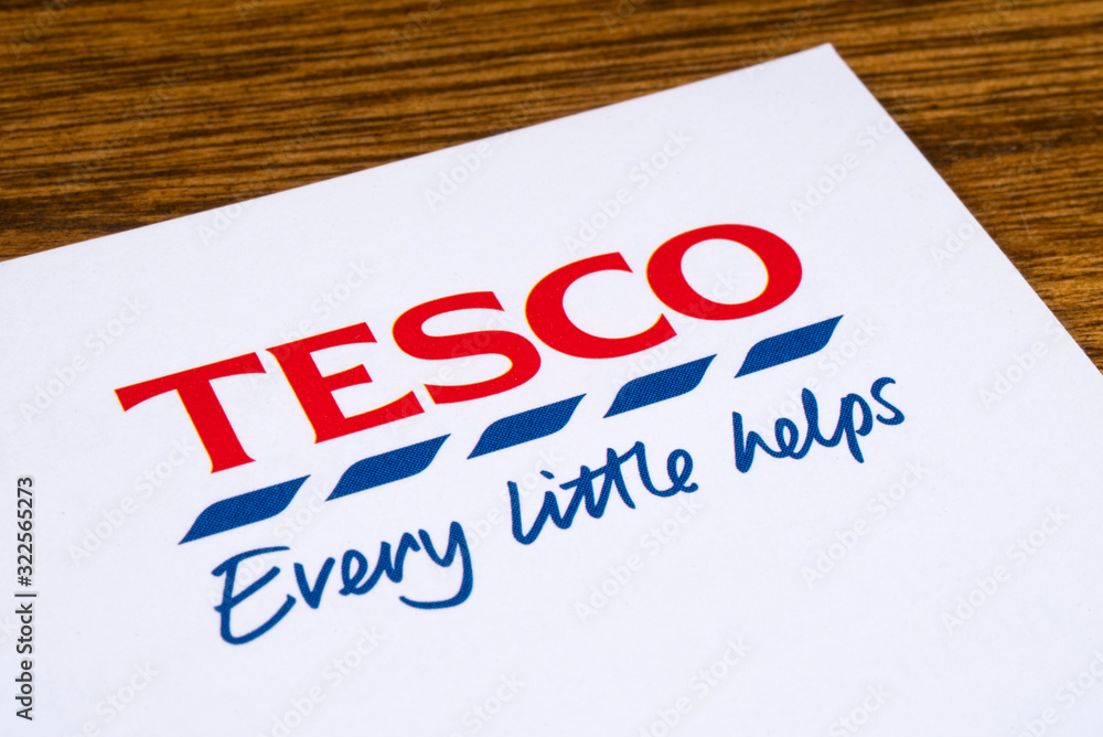 Tesco Supermarket Logo Stock Photo | Adobe Stock