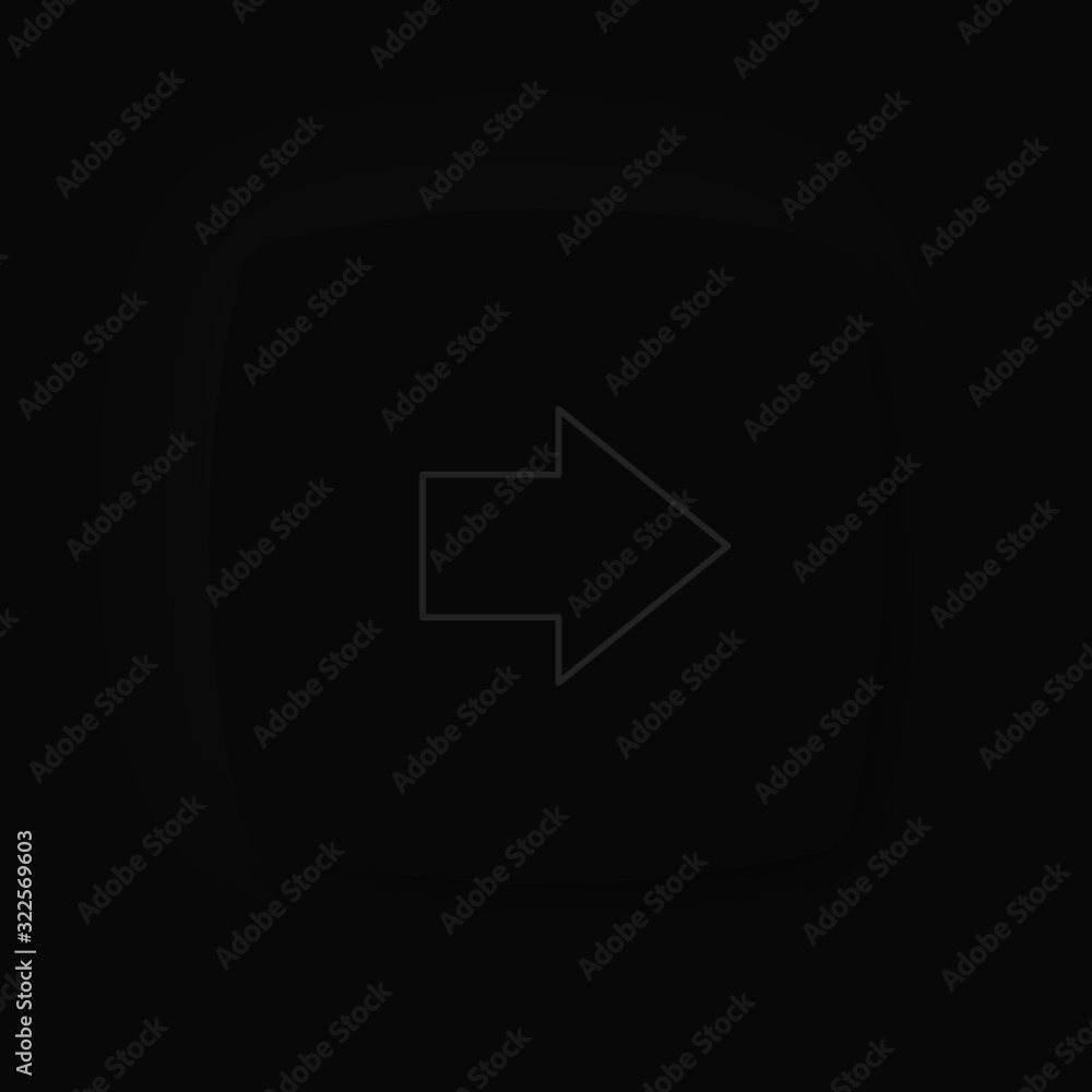 Soft UI Neumorphism App Icon Dark Mode Black - Vor Weiter Pfeil nach ...