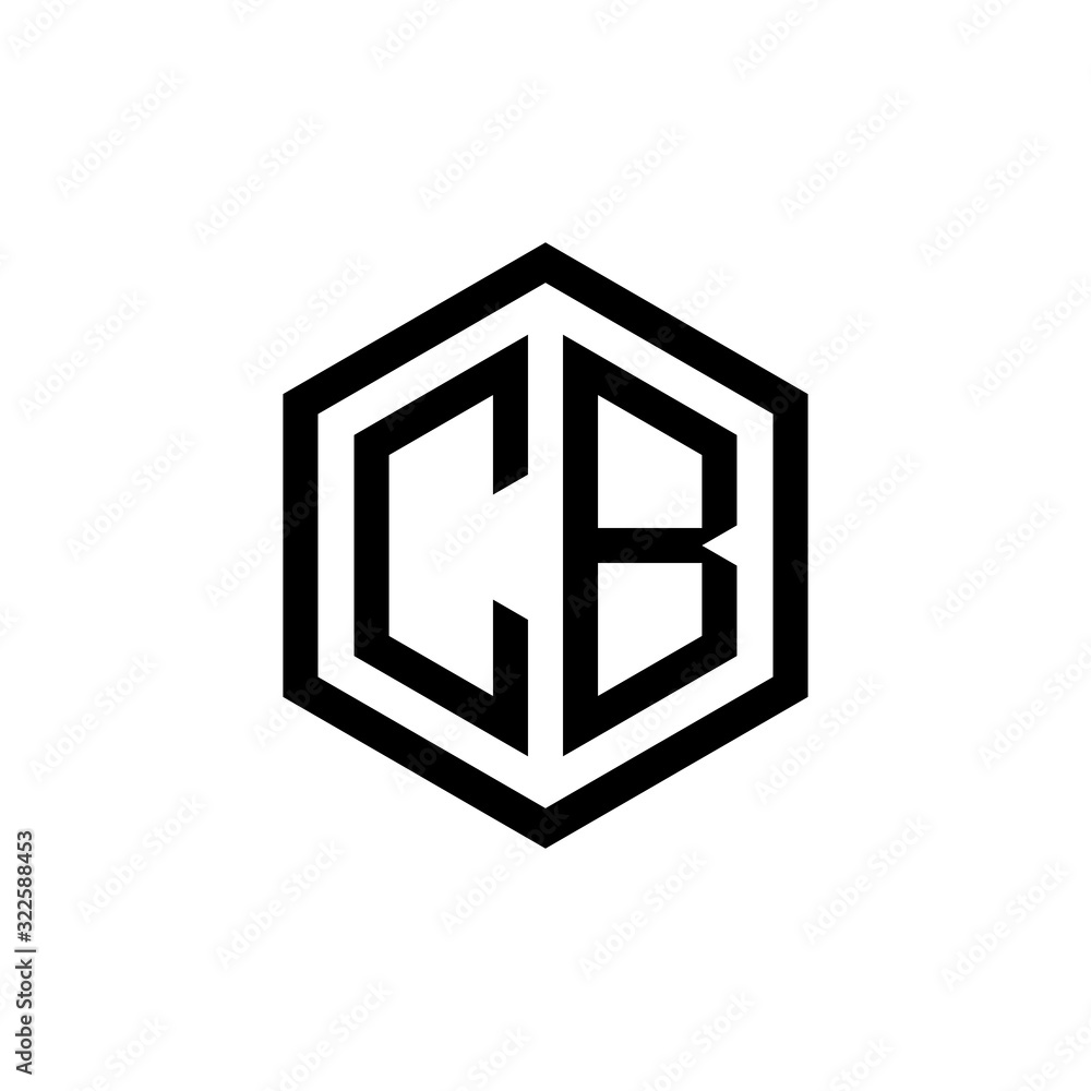 CB letter logo konsep icon template Stock Vector | Adobe Stock