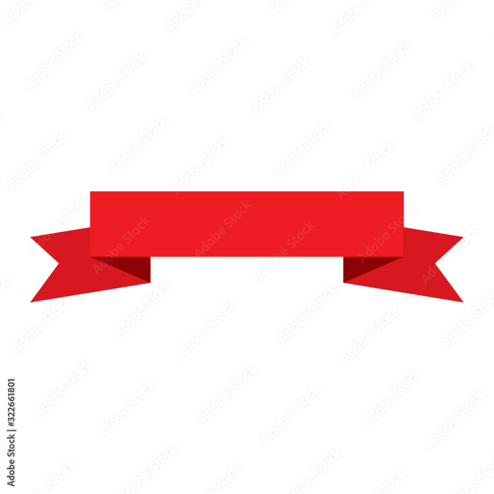 Red ribbon icon design Stock Vector | Adobe Stock