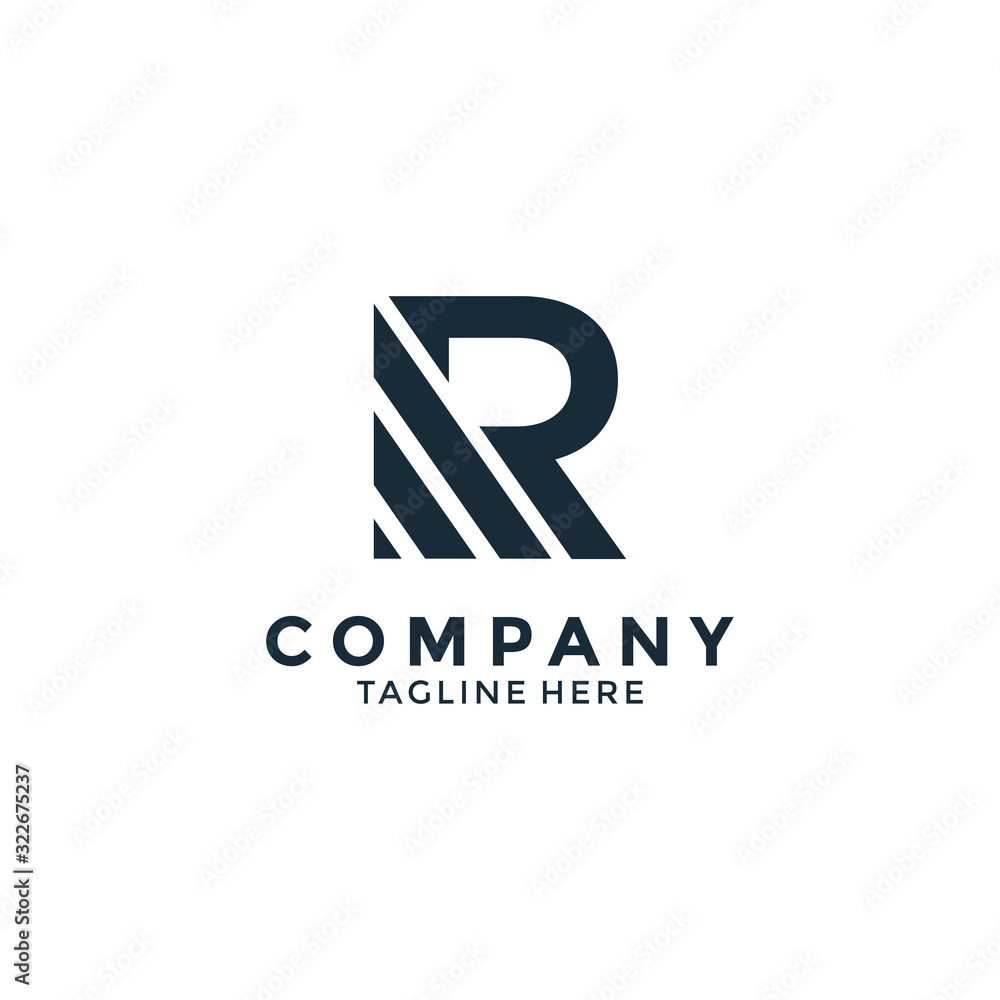 initial R logo design inspiration Stock Vector | Adobe Stock