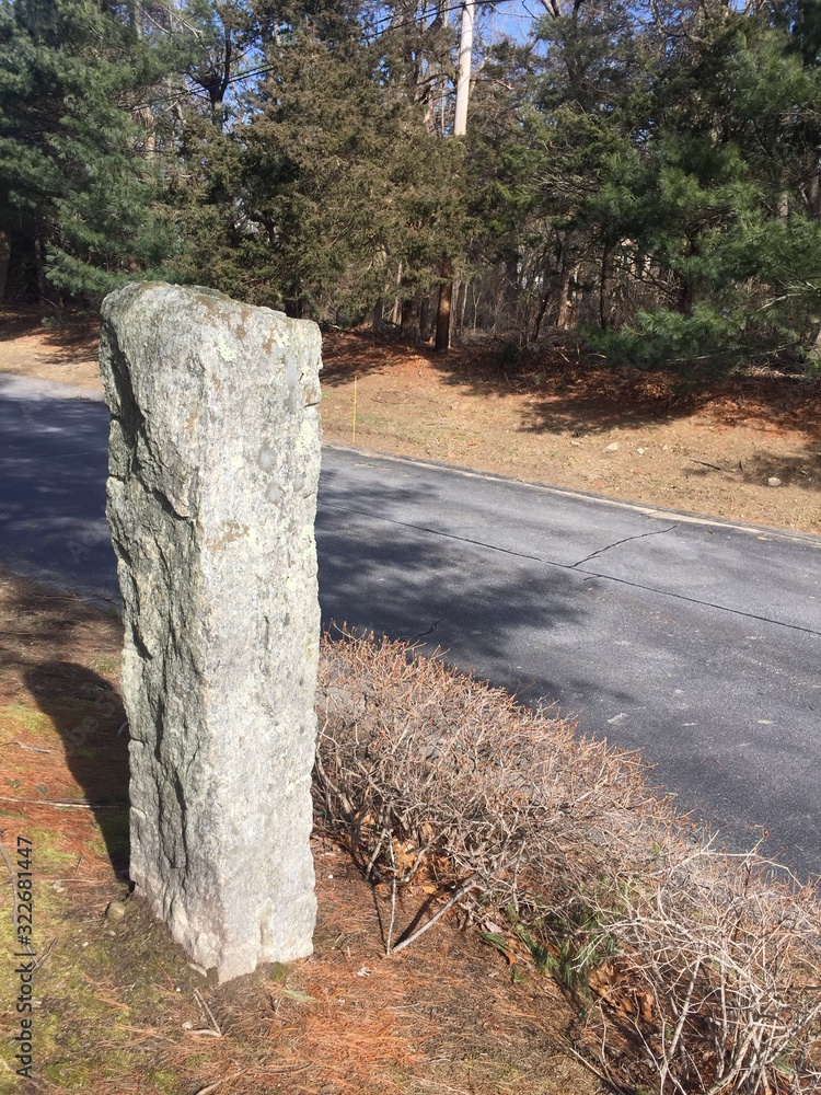 Magical Egyptian standing granite stone monolith obelisk hiking trail ...