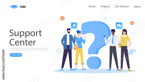 Frequently Asked Questions Vector Illustration Concept , Suitable for ...