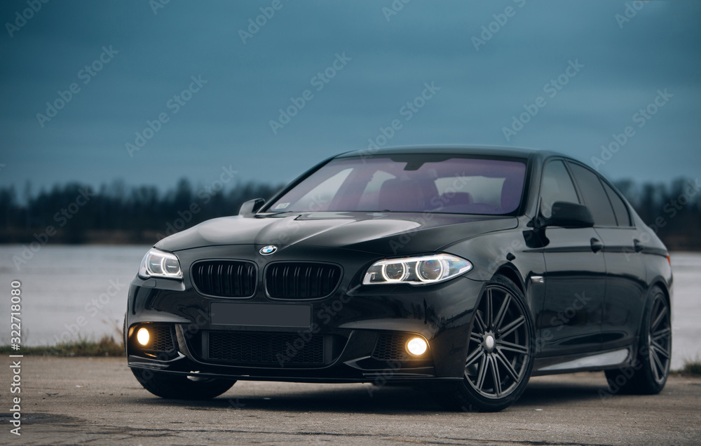BMW 535 F10 M Performance near river Stock Photo | Adobe Stock
