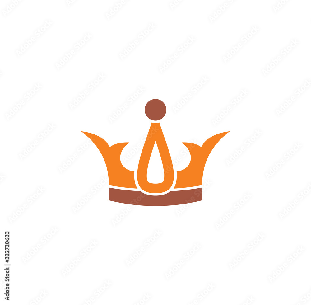Crown icon on background for graphic and web design. Creative ...
