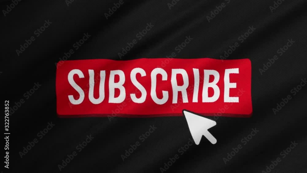 Subscribe Template Flag Black Background Stock Video | Adobe Stock