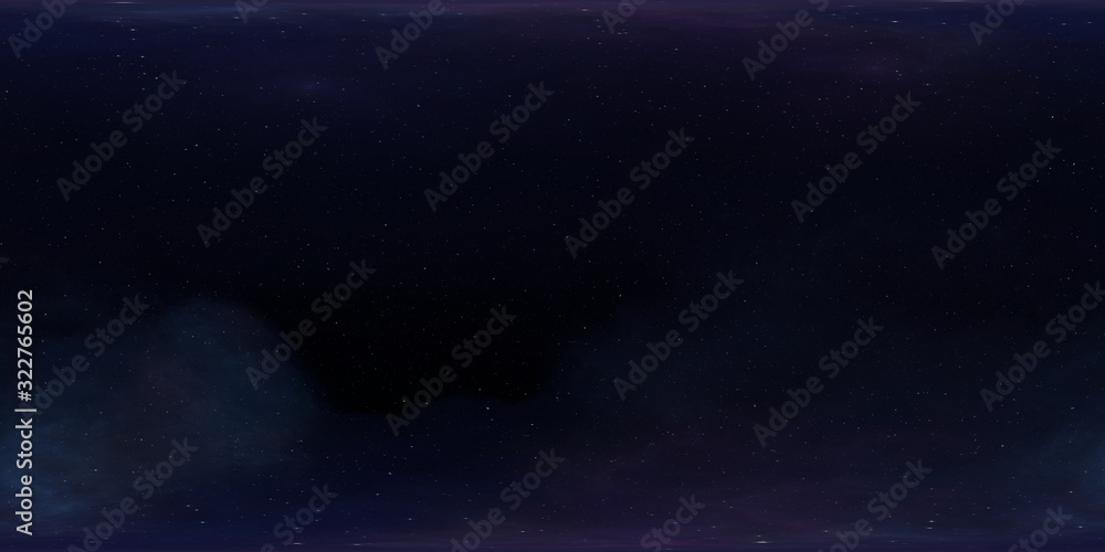 360 degree HDRI space background and nebula. Environment 360 HDRI map ...
