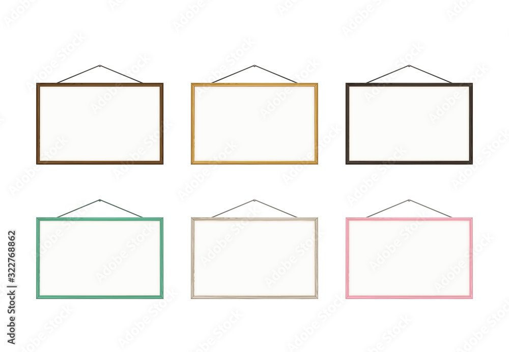 whiteboard frame set 1 vector ver. Stock Vector | Adobe Stock