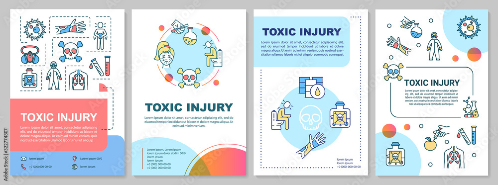 Toxic injury, poisoning and radiation consequences brochure template ...