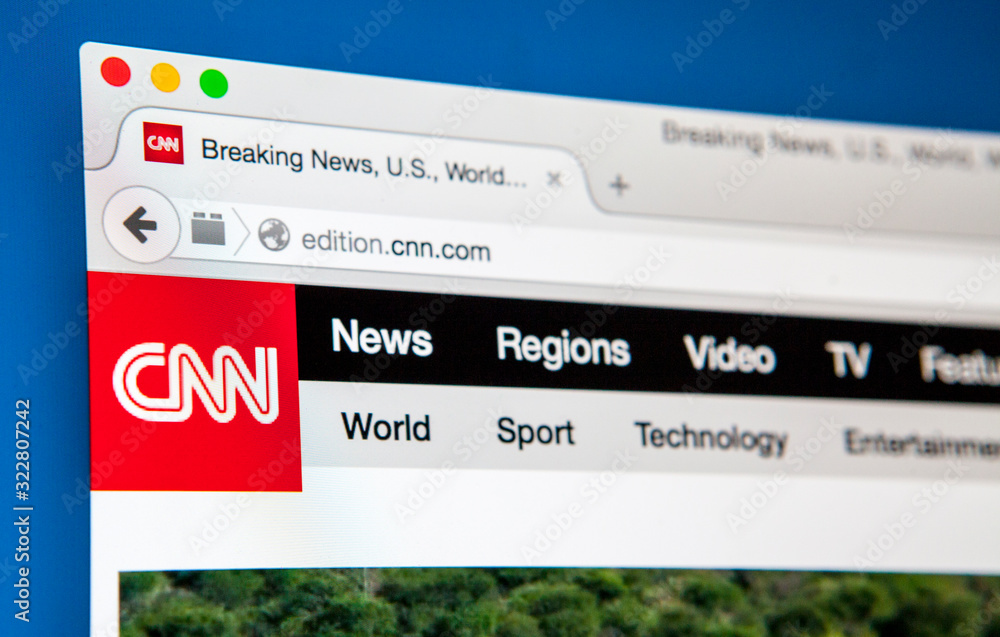 CNN Website Stock Photo | Adobe Stock