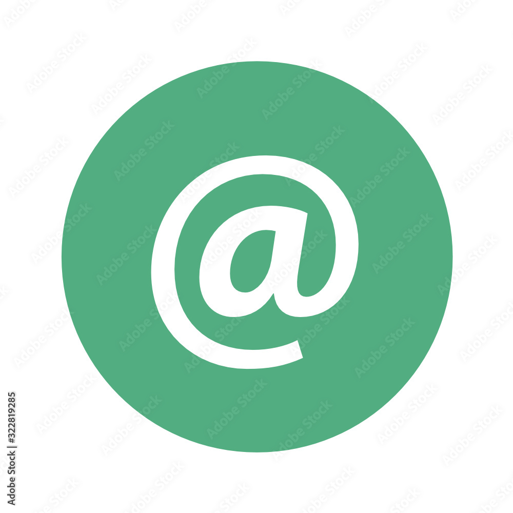 Logo arobase Stock Vector | Adobe Stock