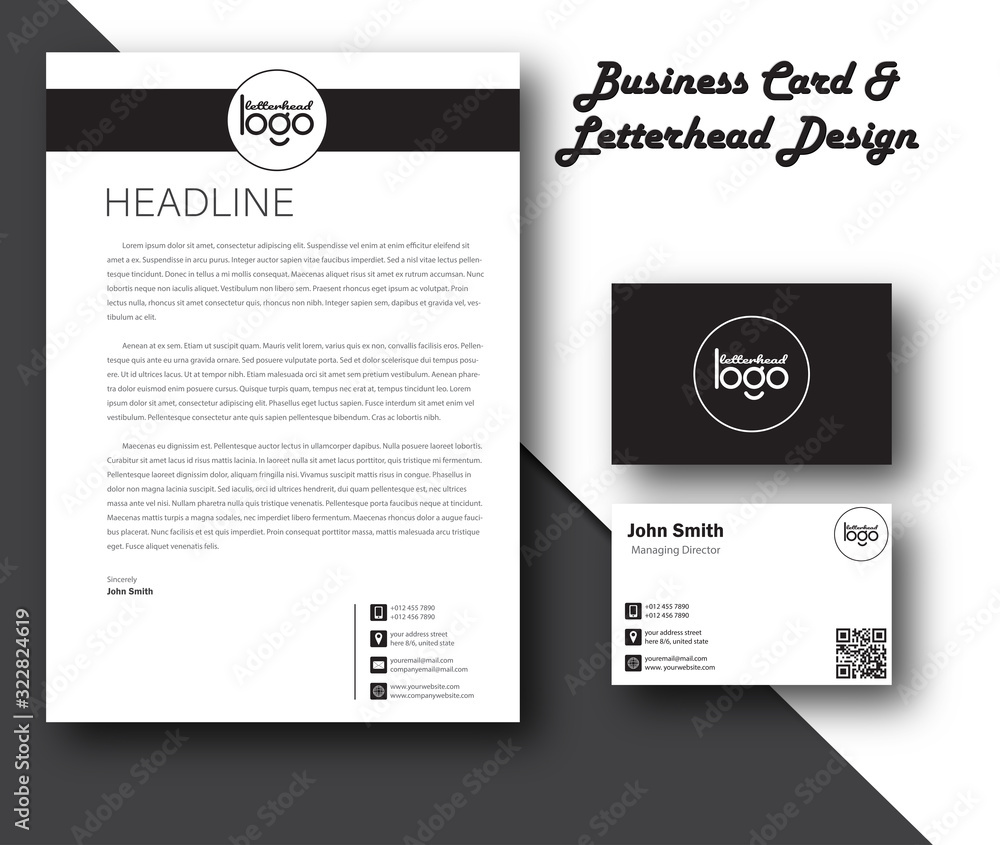 Vector modern creative and clean business card template and Letterhead ...