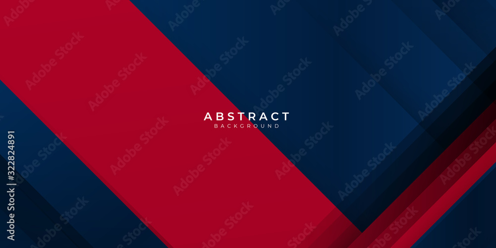 Blue gradient red box rectangle abstract background vector presentation ...