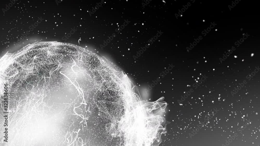 Digitalization Abstraction Waving Backdrop Blue Blurred Animated of ...