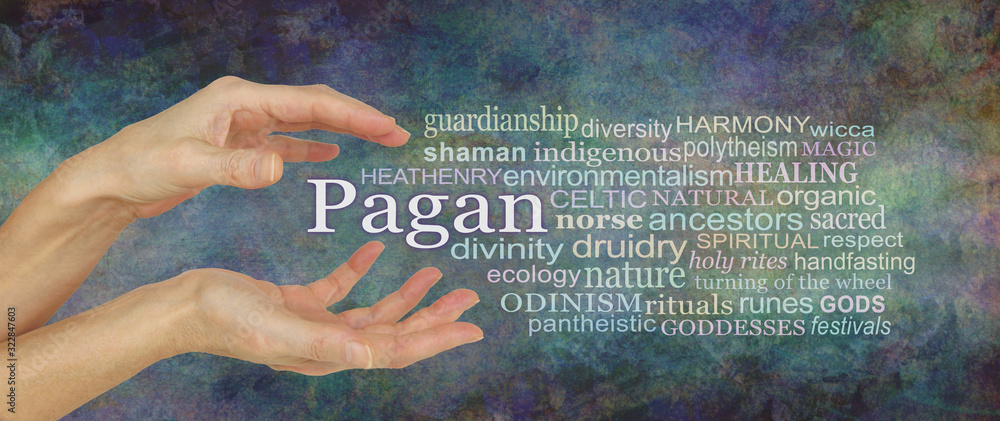 Words associated with being a Pagan Tag Cloud - Female cupped hands ...