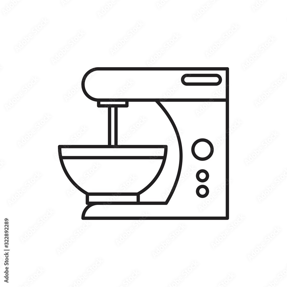Food processor icon template black color editable. Food processor icon ...