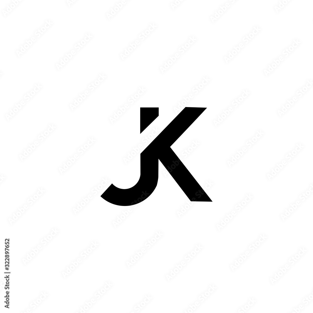 JK J K initial logo company name Stock Vector | Adobe Stock
