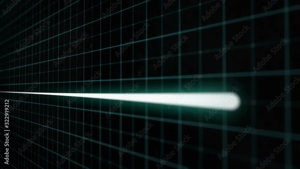 Patient resuscitation, heartbeat flatline on the screen, rhythm of ...