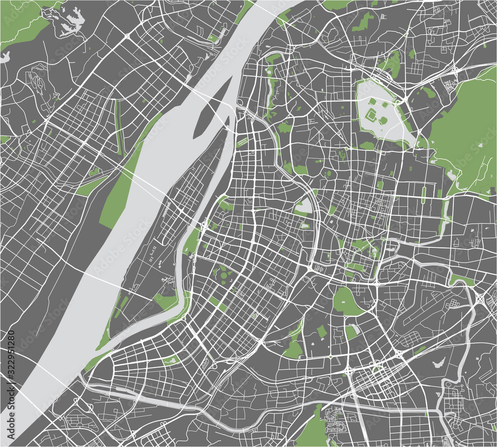 map of the city of Nanking, China Stock Vector | Adobe Stock