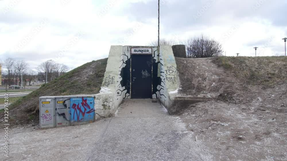Bunker in Tallinn, Estonia 6.2.2020 This Russian bunk was built during ...