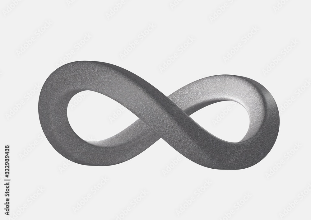 INFINITY 3D ILLUSTRATION RENDER LOOP Stock Illustration | Adobe Stock