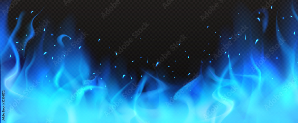 Blue Fire Effect