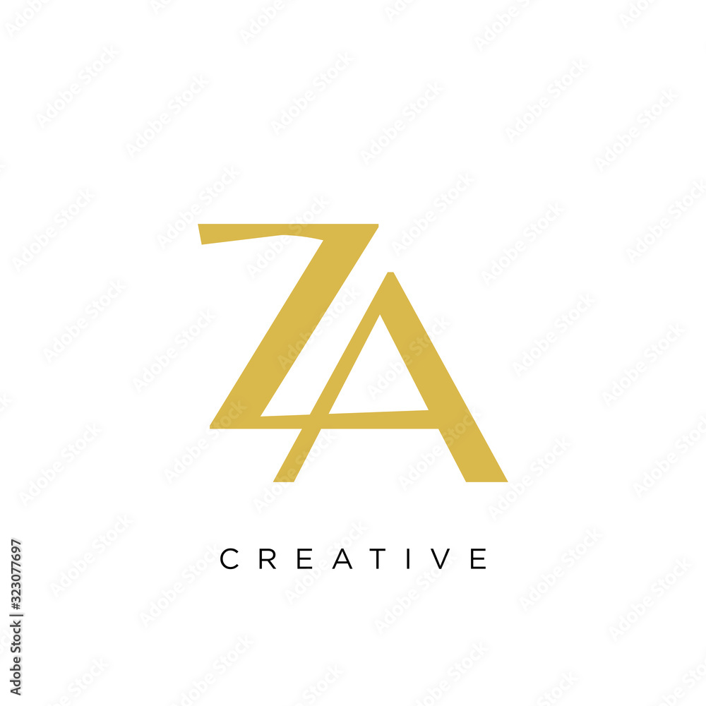 za logo design vector icon Stock Vector | Adobe Stock