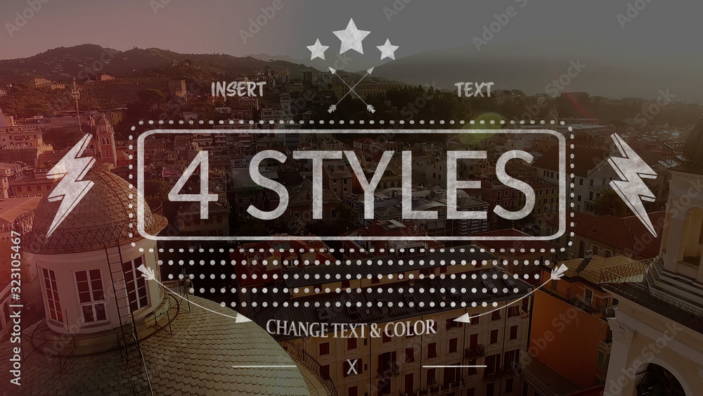 Vintage Style Titles Stock Template | Adobe Stock