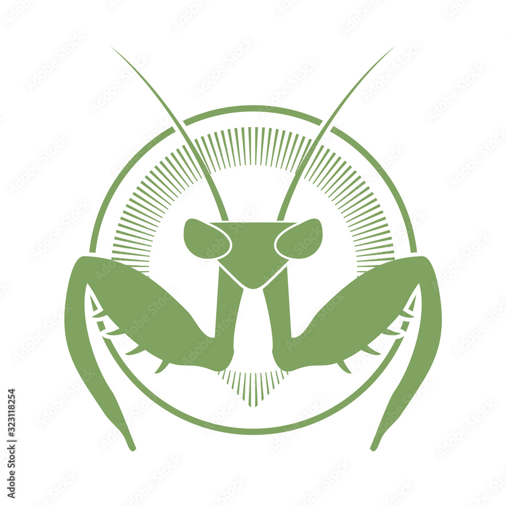 Creative design of mantis icon Stock Vector | Adobe Stock