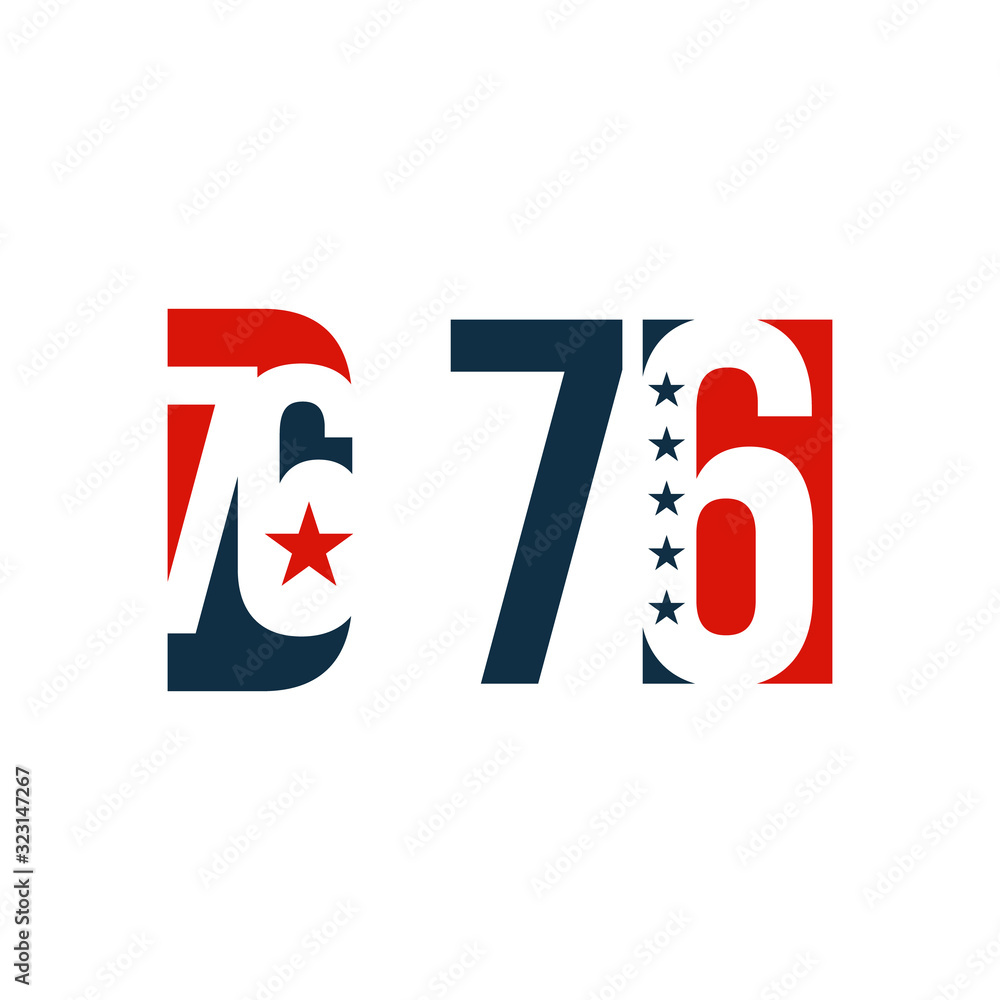 Abstract 7 seven 6 Six Logo Vector Graphic Design with star symbol sign ...
